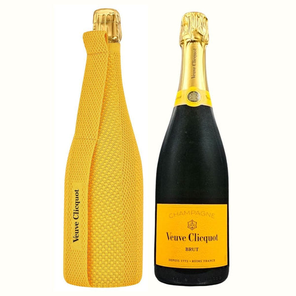 Personalised Veuve Clicquot Yellow Label NV Champagne Ice Jacket 750ml ...